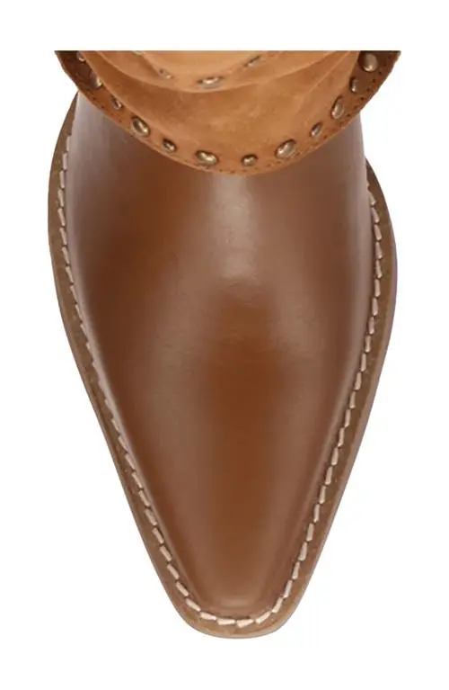 DINGO Studded Knee-high Western Boots