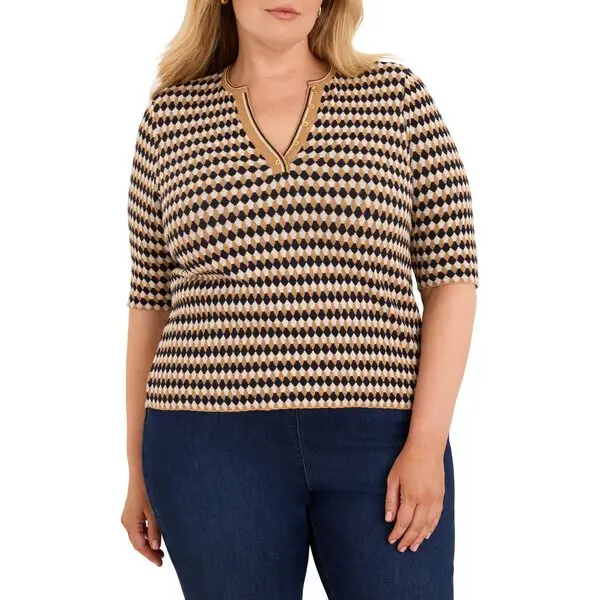 NIC+ZOE Jacquard Sweater