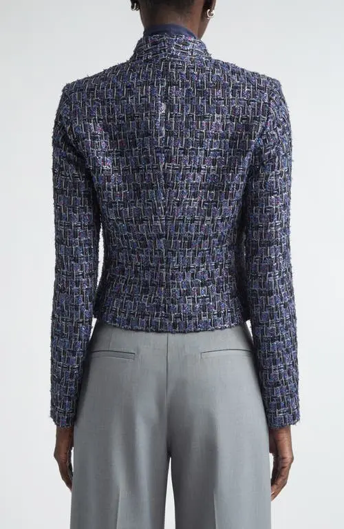 St. John Monmartre Sequin Tweed Jacket