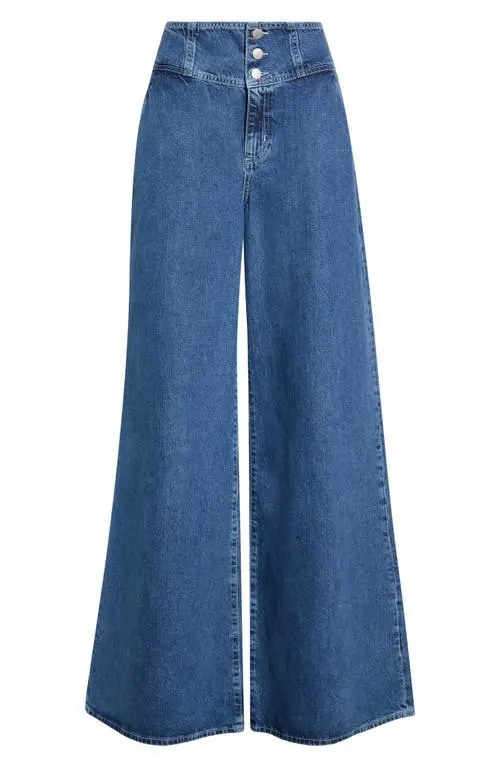 L'Agence Sonja Ultra High Waist Wide Leg Jeans