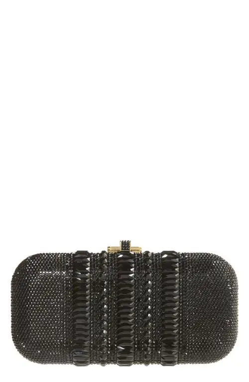 Judith Leiber Evening Bag With Crystal Embellishments - Chamagne Jet