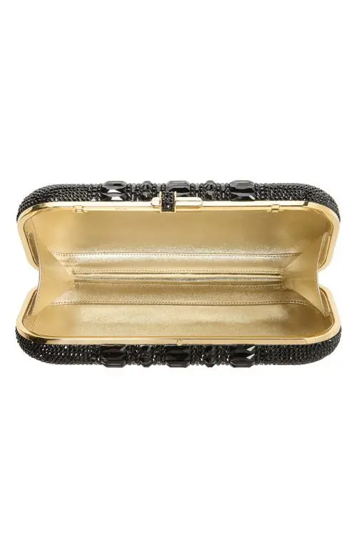 Judith Leiber Evening Bag With Crystal Embellishments - Chamagne Jet