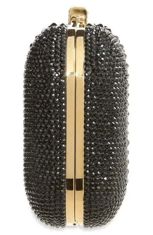 Judith Leiber Evening Bag With Crystal Embellishments - Chamagne Jet
