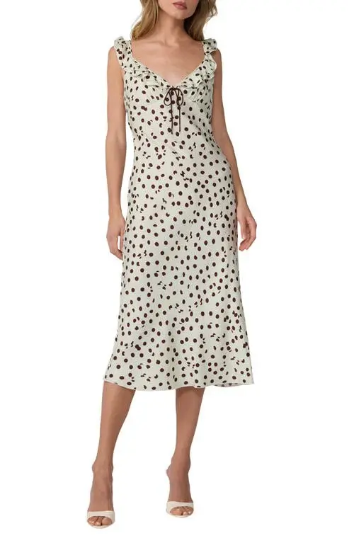 Diane Von Furstenberg Christina Polka Dot Midi Dress