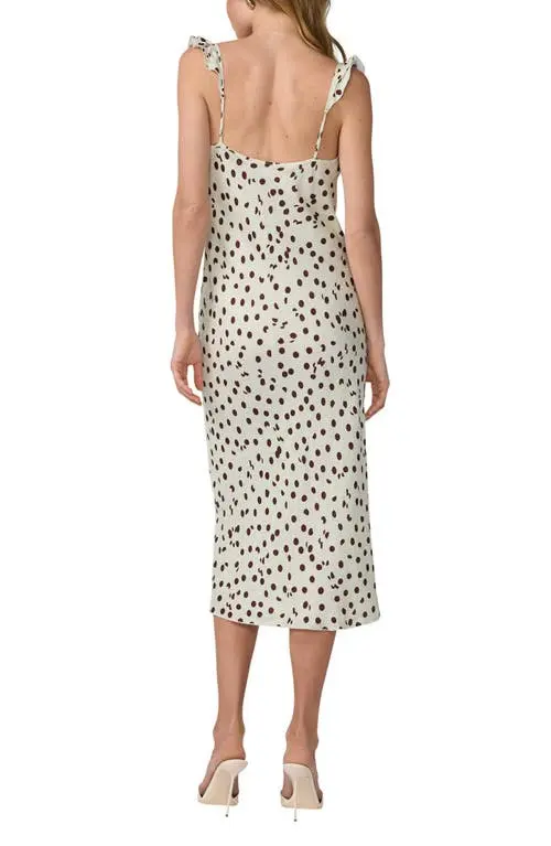 Diane Von Furstenberg Christina Polka Dot Midi Dress