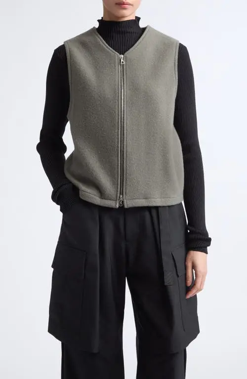 RIER Riek Wool Fleece Zip Vest - Zinc Fleece