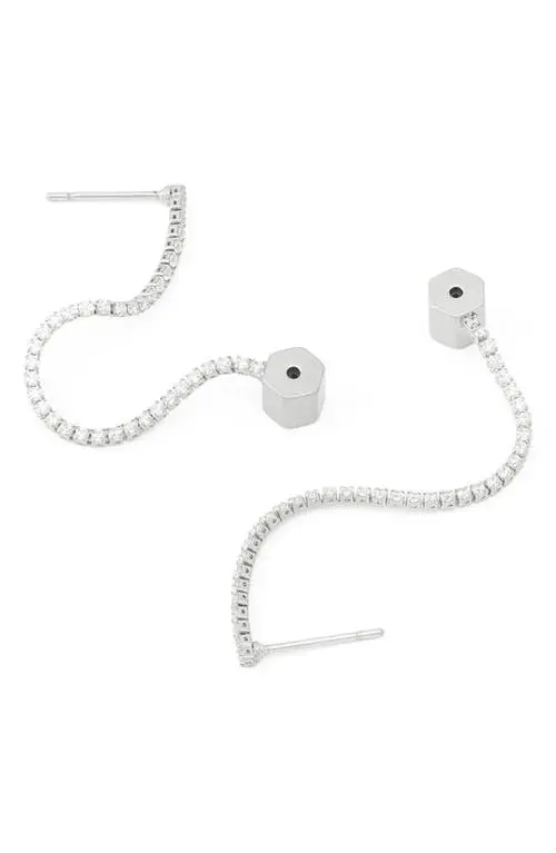 ALLSAINTS Crystal Front To Back Earrings