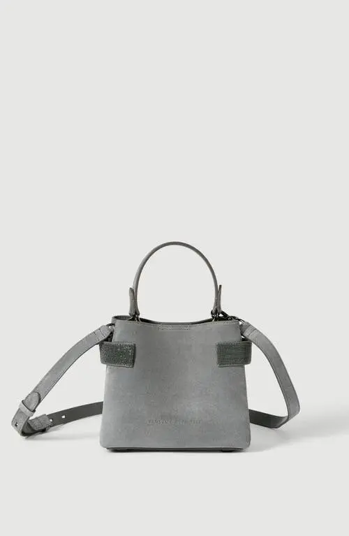 Brunello Cucinelli Essence Top-handle Bag - Stone Grey