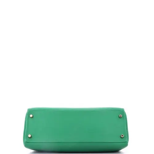 Hermès Kelly Handbag Evercolor With Gold Hardware 32 - Green