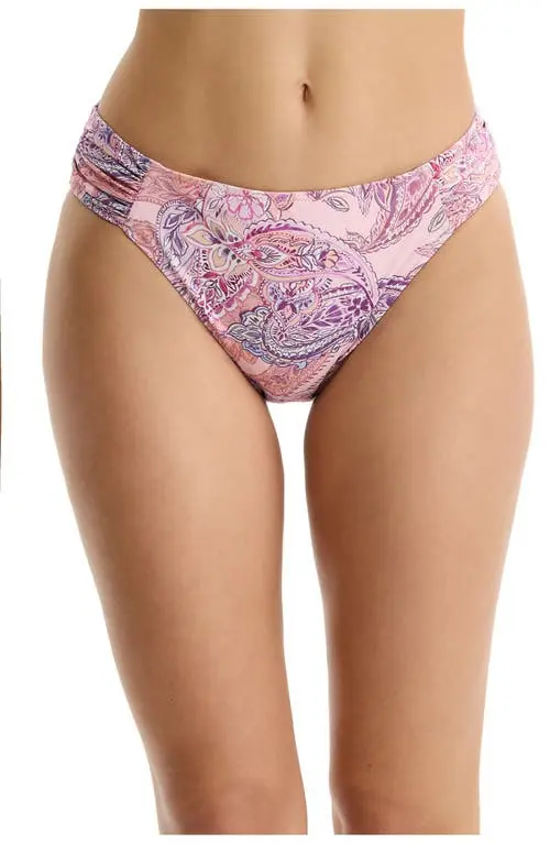 GOTTEX Boho Bloom Mid Rise Swim Bottom - Pink-multi