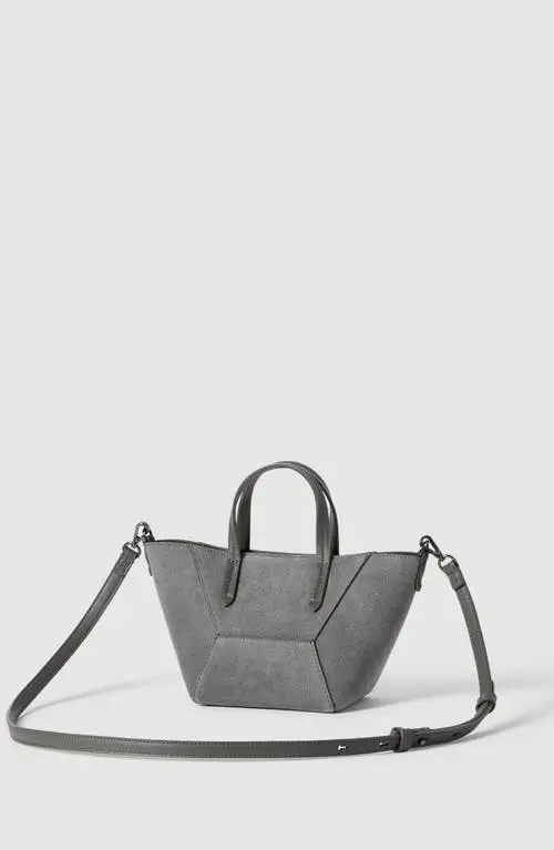 Brunello Cucinelli Bc Duo Mini Bag In Suede With Monili