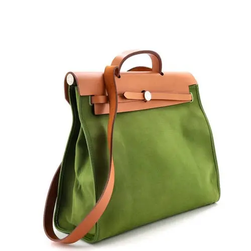 Hermès Herbag Zip Leather And Toile 39