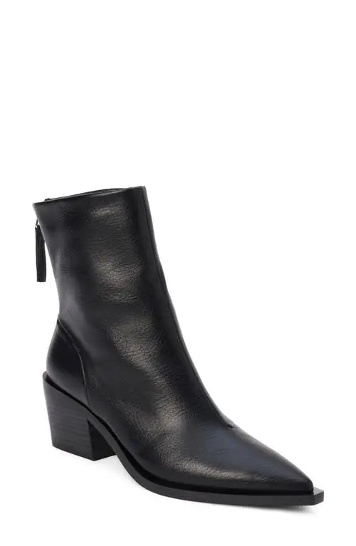 Matisse Matteo Croc Embossed Faux Leather Boot - Black