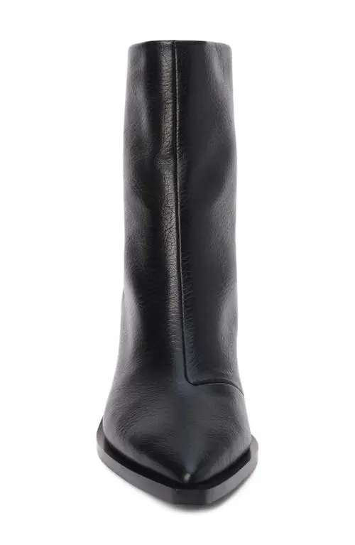 Matisse Matteo Croc Embossed Faux Leather Boot - Black