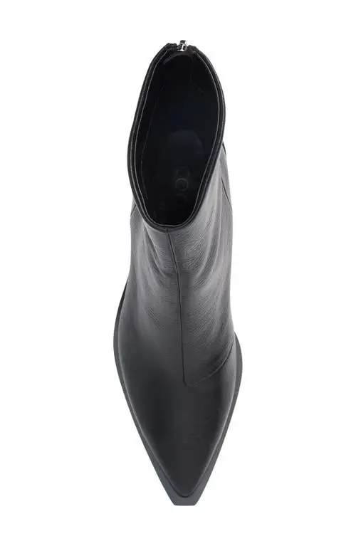 Matisse Matteo Croc Embossed Faux Leather Boot - Black