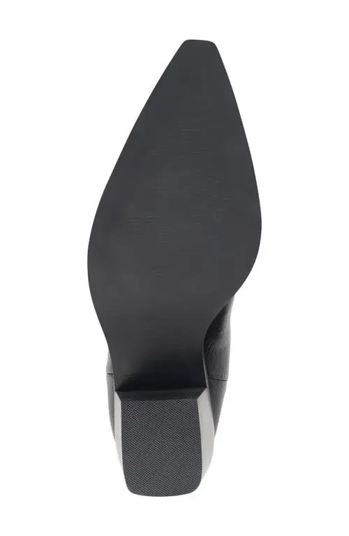 Matisse Matteo Croc Embossed Faux Leather Boot - Black