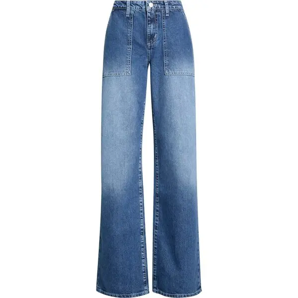 L'Agence Christel High Waist Wide Leg Jeans