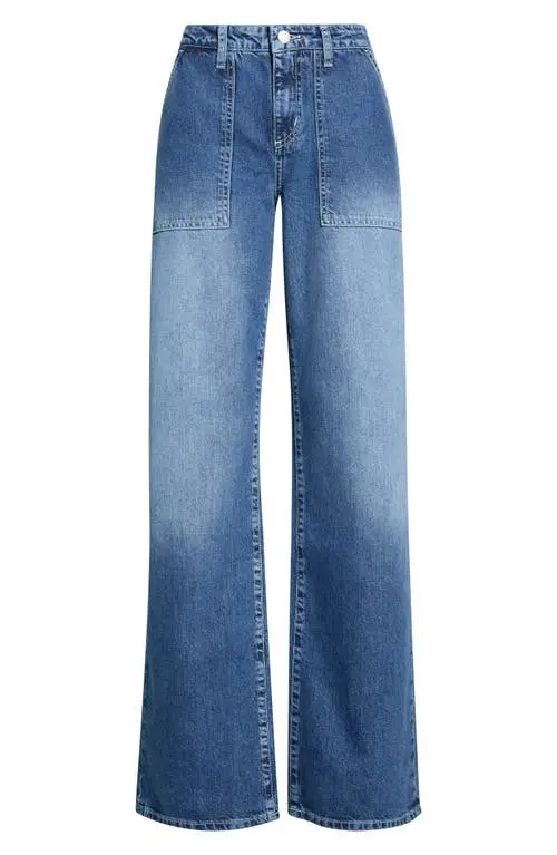 L'Agence Christel High Waist Wide Leg Jeans