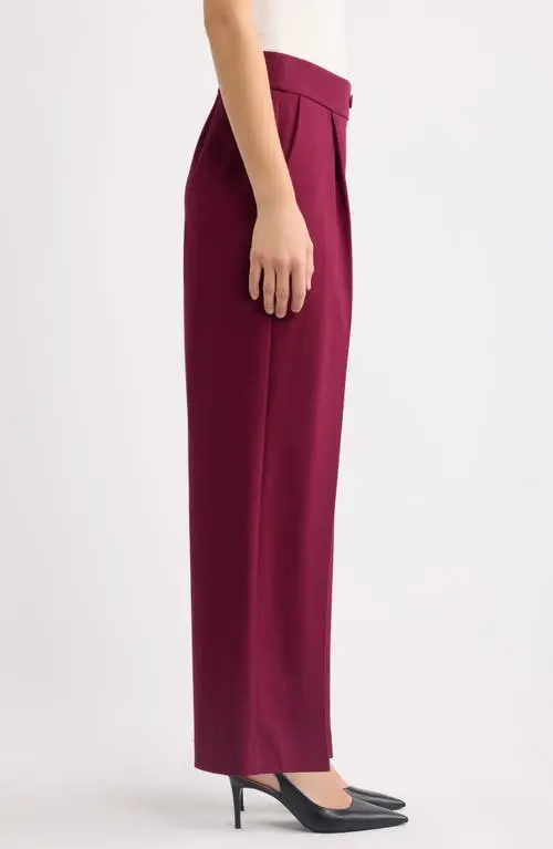 Anne Klein Pleated Wide Leg Pants