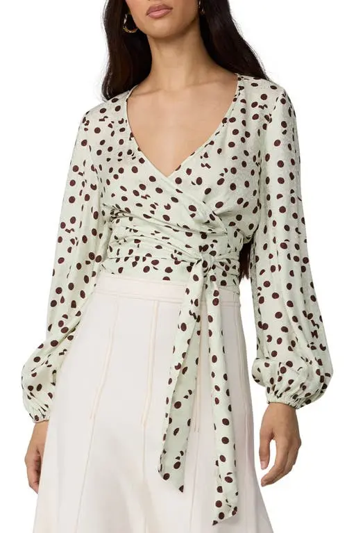 Diane Von Furstenberg Phoebe Dot Wrap Top