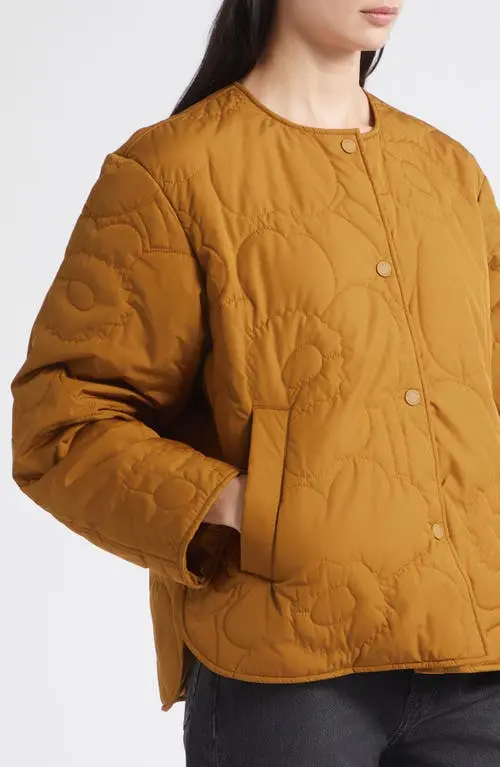 Marimekko Unikko Quilted Jacket - Brown