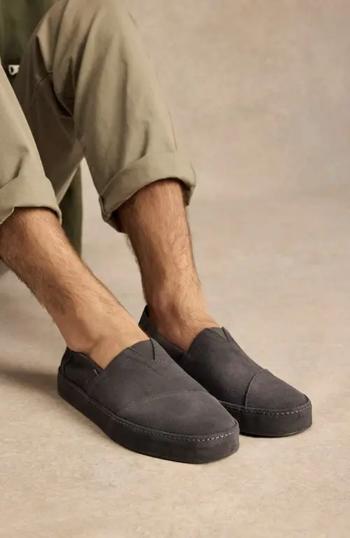 Toms Alpargata Premium Slip On - Dark Grey