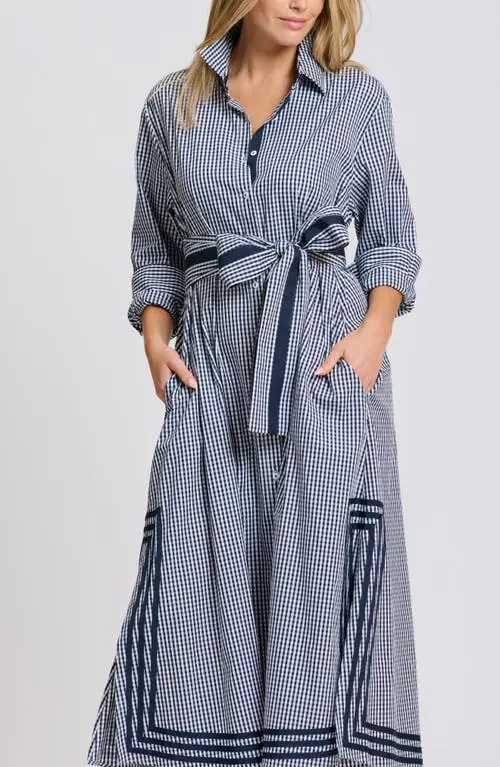 SHIRTY Pippa A-line Gingham Shirtdress