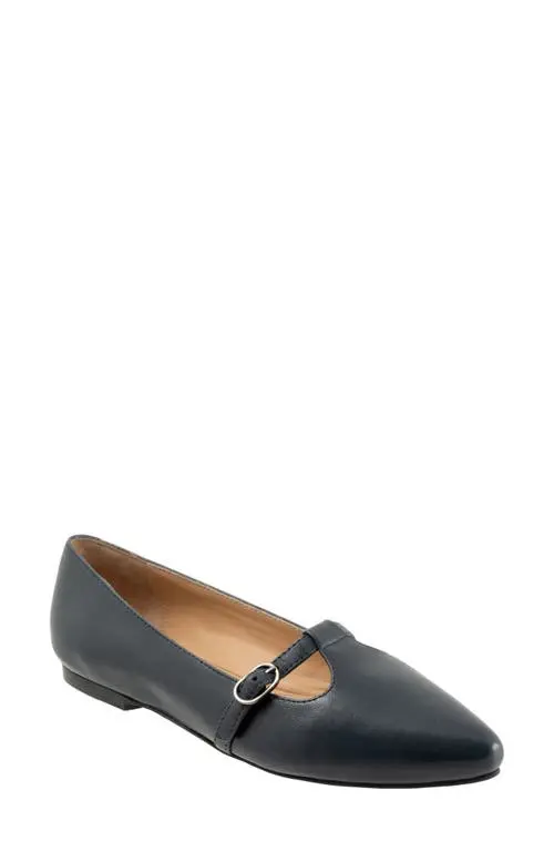 Trotters Evie Mary Jane Flat - Navy