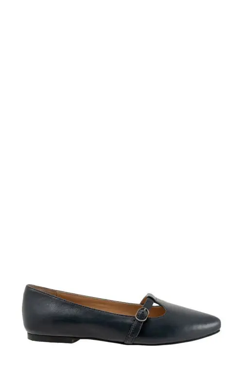 Trotters Evie Mary Jane Flat - Navy