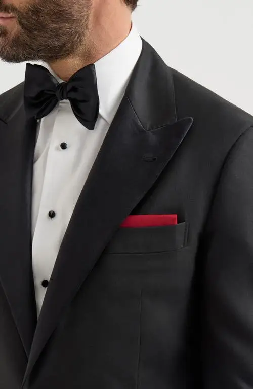 Brunello Cucinelli Cotton Twill Pocket Square For Tuxedo