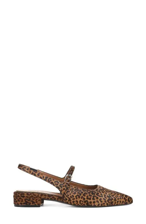 Naturalizer Sadie Pointed Toe Slingback Block Heel Pumps - Dark Chestnut