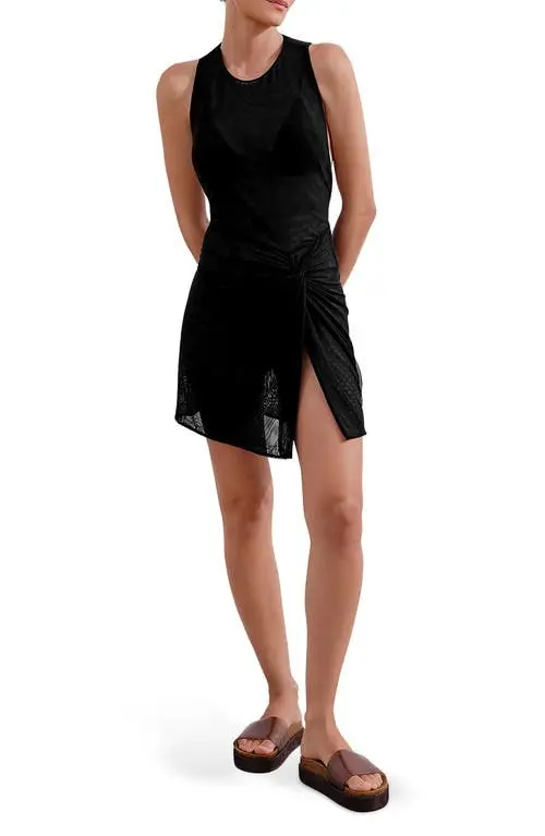 VIX PAULA HERMANNY Mila Short Cover-up Dress - Black