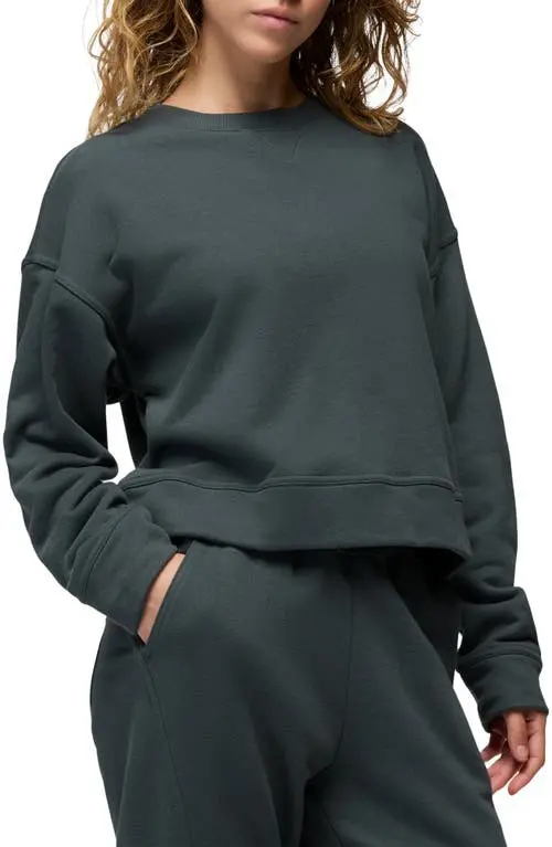 Prana Dreamterry Crewneck Sweatshirt - Grey Blue