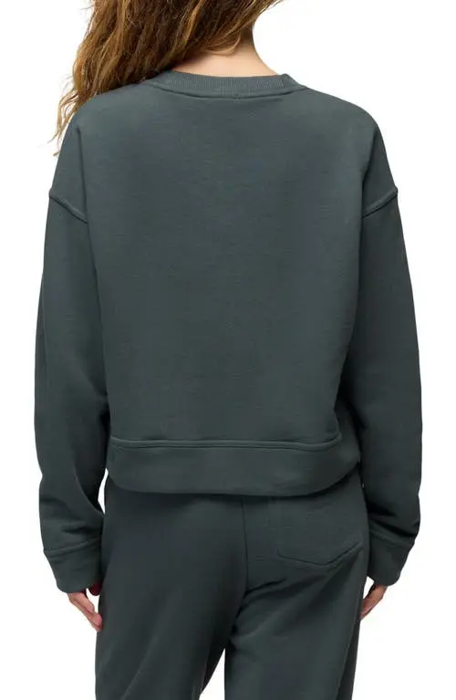 Prana Dreamterry Crewneck Sweatshirt - Grey Blue