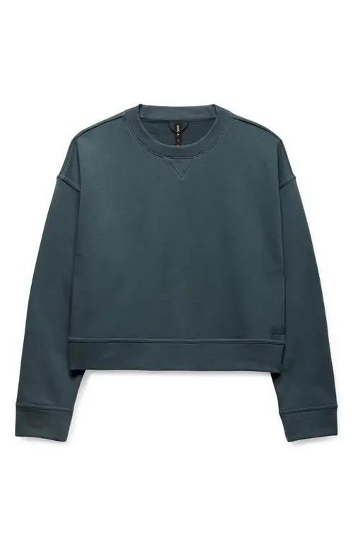 Prana Dreamterry Crewneck Sweatshirt - Grey Blue