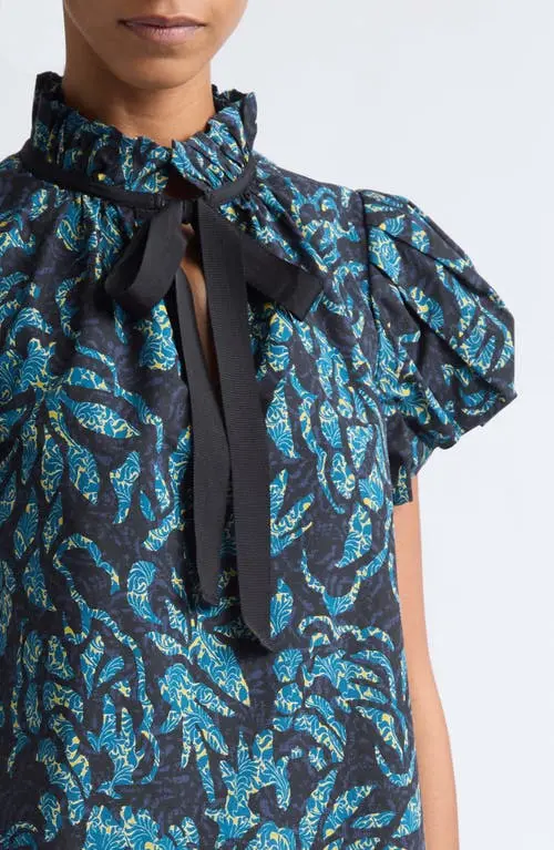 Ulla Johnson Estela Cotton Poplin Top - Midnight