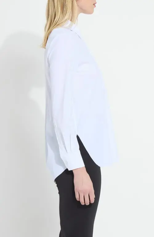 Lyssé Schiffer 2.0 Microfiber Button-down Shirt - White