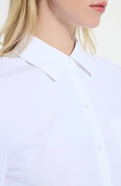 Lyssé Schiffer 2.0 Microfiber Button-down Shirt - White
