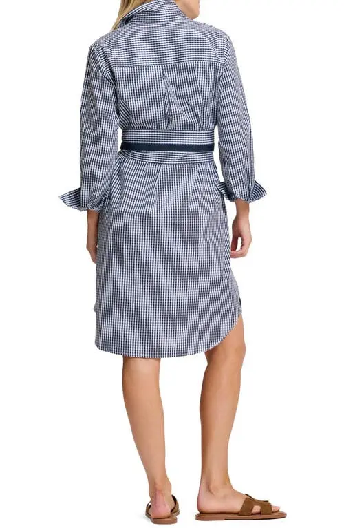 SHIRTY Winnie Gingham Cotton Shirtdress