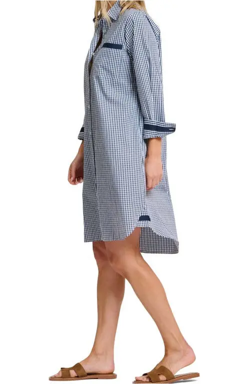 SHIRTY Winnie Gingham Cotton Shirtdress