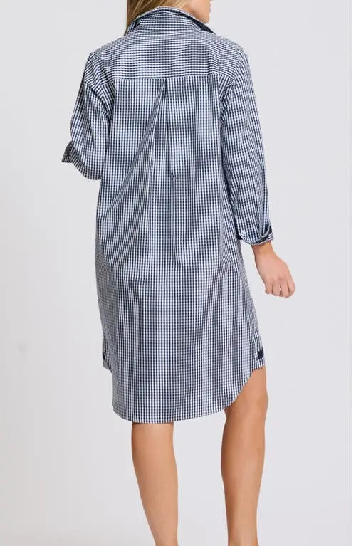 SHIRTY Winnie Gingham Cotton Shirtdress