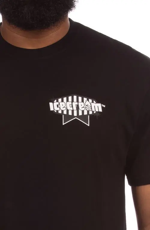 ICECREAM Cross Cones Graphic T-shirt - Black