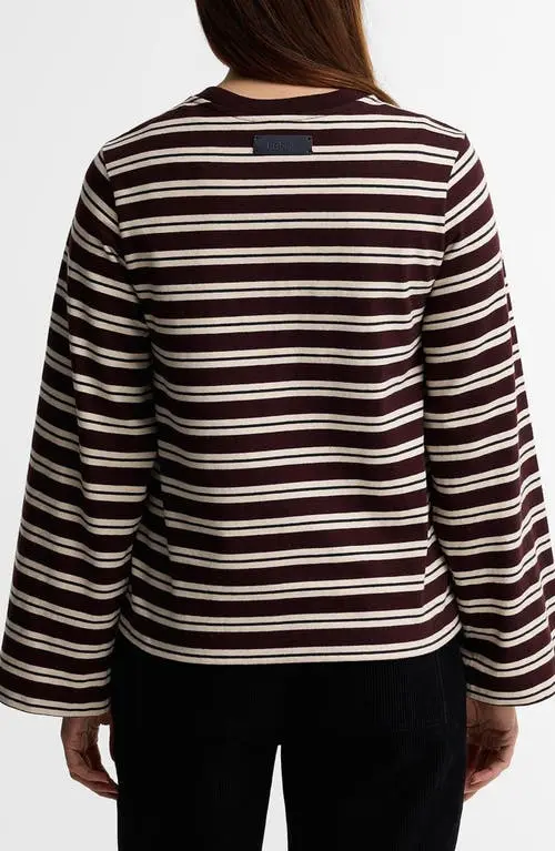 Barbour Maplewood Striped Long Sleeve T-shirt - Fig/birch