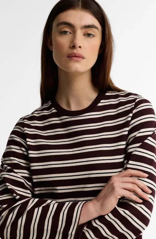 Barbour Maplewood Striped Long Sleeve T-shirt - Fig/birch