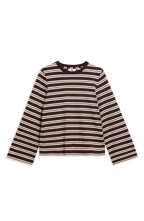 Barbour Maplewood Striped Long Sleeve T-shirt - Fig/birch