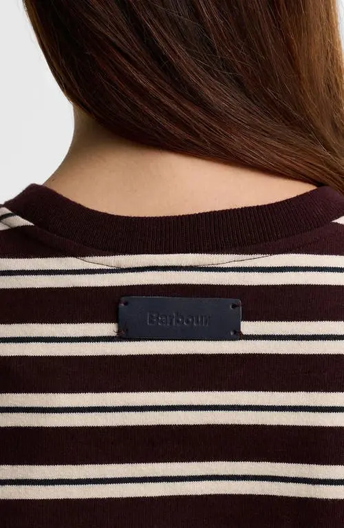 Barbour Maplewood Striped Long Sleeve T-shirt - Fig/birch