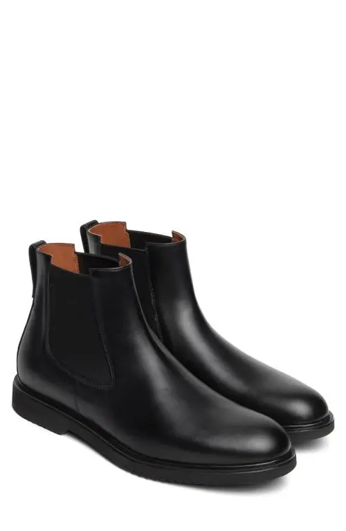 NEROGIARDINI Leather Chelsea Boot - Black
