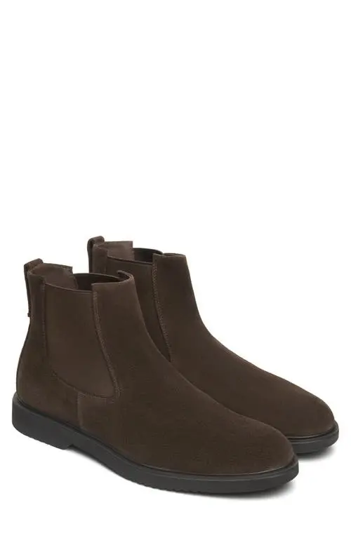 NEROGIARDINI Leather Chelsea Boot - Chocolate