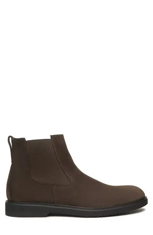 NEROGIARDINI Leather Chelsea Boot - Chocolate