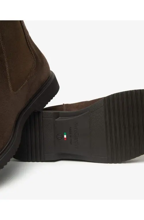 NEROGIARDINI Leather Chelsea Boot - Chocolate